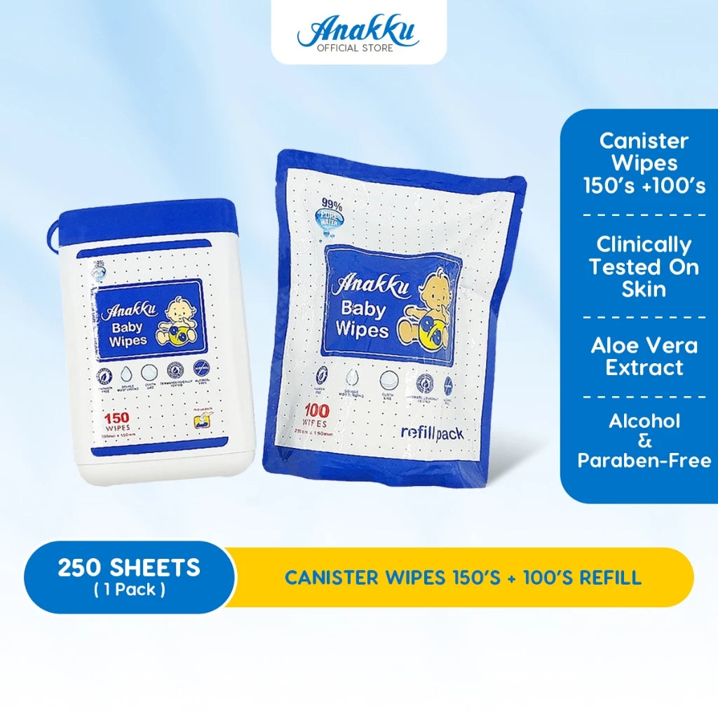 Anakku CANISTER WIPES 150's + 100's REFILL – Anakku Malaysia