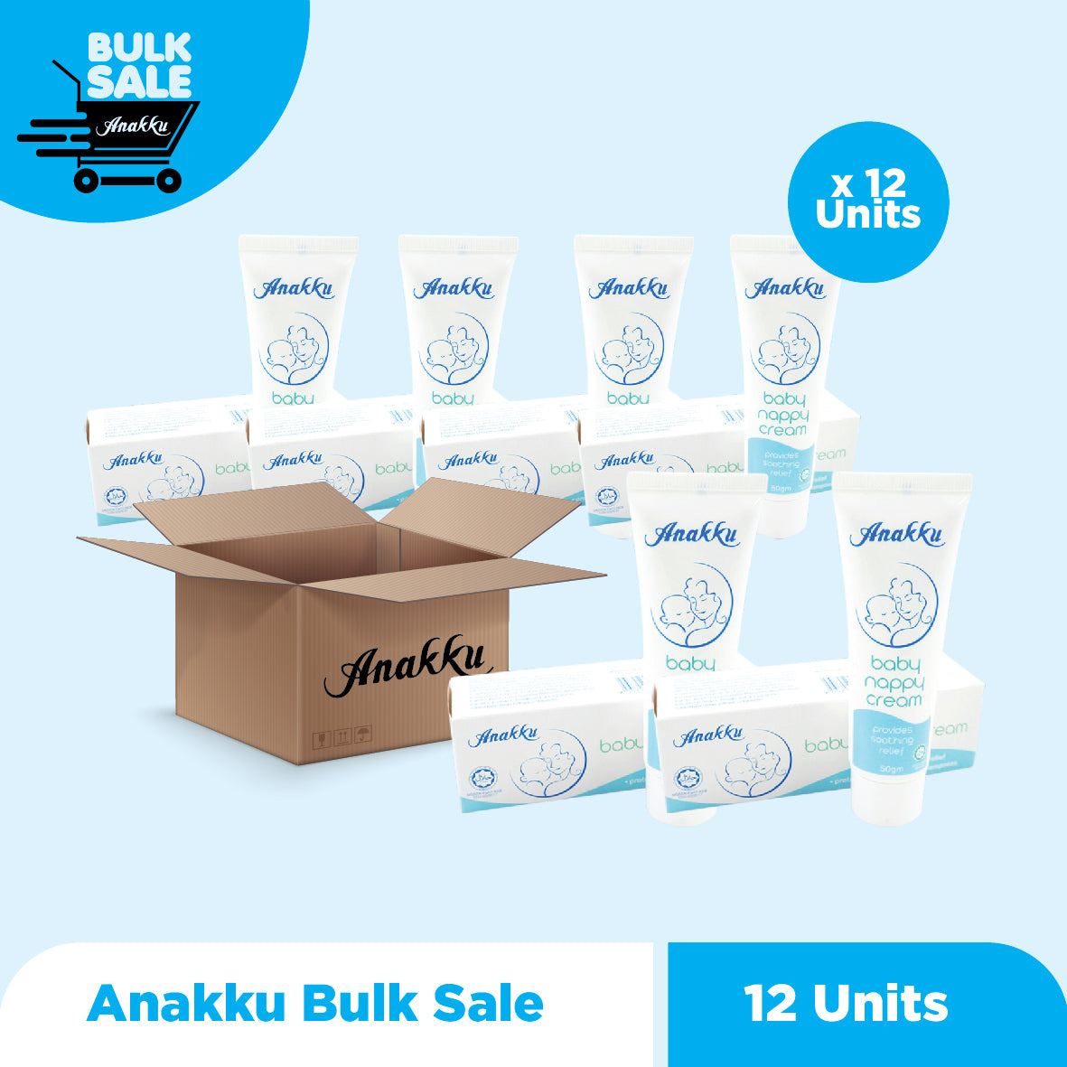 Bulk Sale - Anakku Baby Nappy Cream 50g x 12 – Anakku Malaysia
